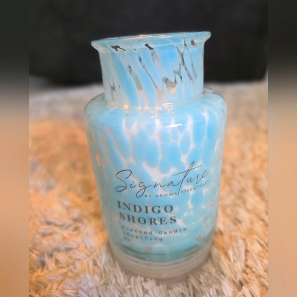 Accents | Signature By Aroma Essentials Indigo Shores Candle | Poshmark